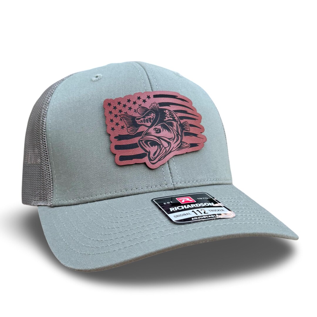 Bass Fishing Hat - Largemouth Bass Trucker Hat - Fisherman Gift for Dad ...