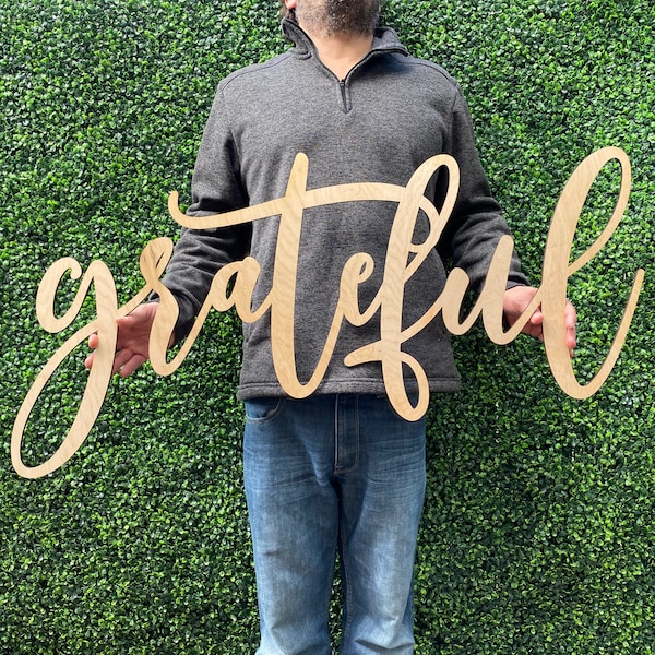 Grateful Sign - Etsy