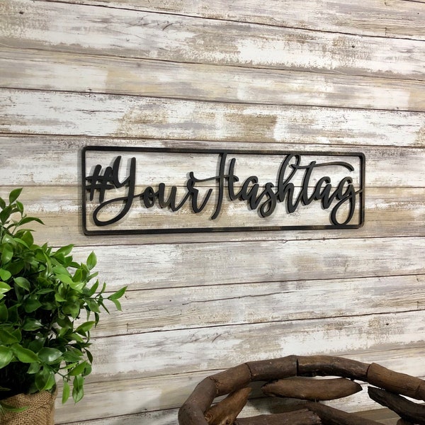 Hashtag Sign - Etsy