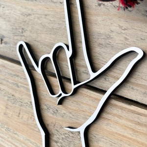 ASL I Love You Ornament, Hand Sign Language Ornament, American Sign ...