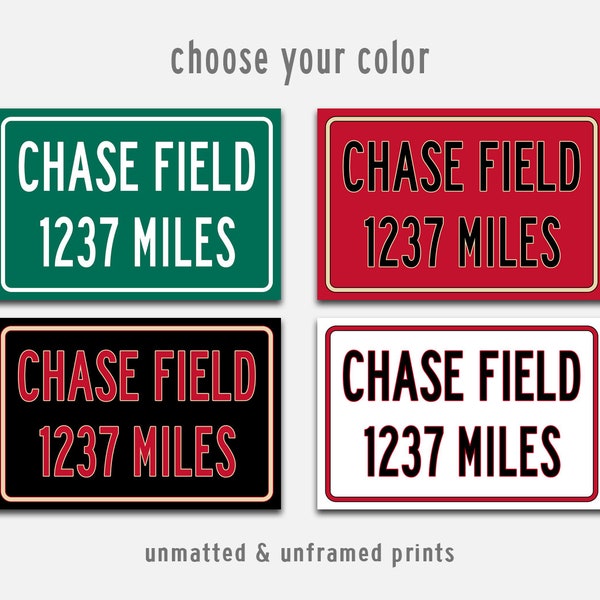 Distance Sign - Etsy