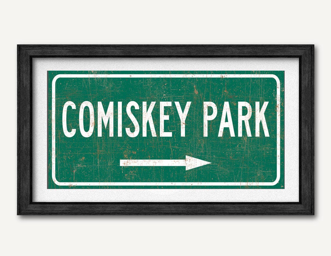 Comiskey Park Highway Sign: Chicago White Sox Baseball Fan Art Print - Etsy