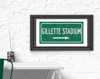 Gillette Stadium Sign - Etsy