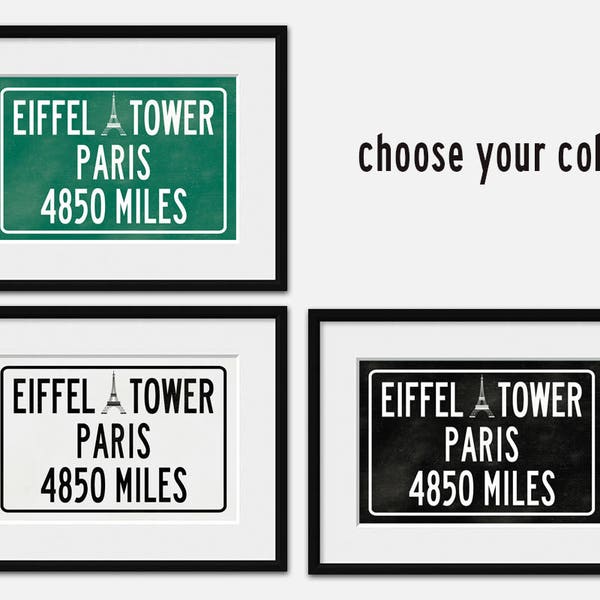 Distance Sign - Etsy