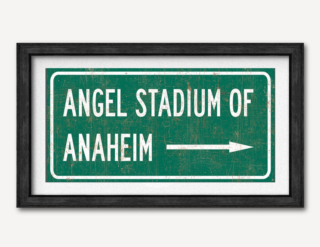 Angel Stadium of Anaheim Highway Sign, Los Angeles Angels Fan Wall Art ...