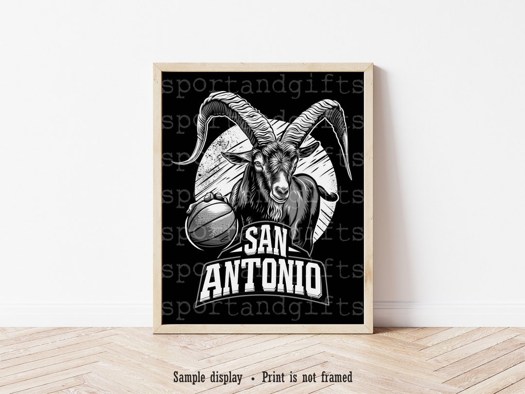Wemby San Antonio Spurs Goat Art: Funny Basketball Poster or Canvas - Etsy