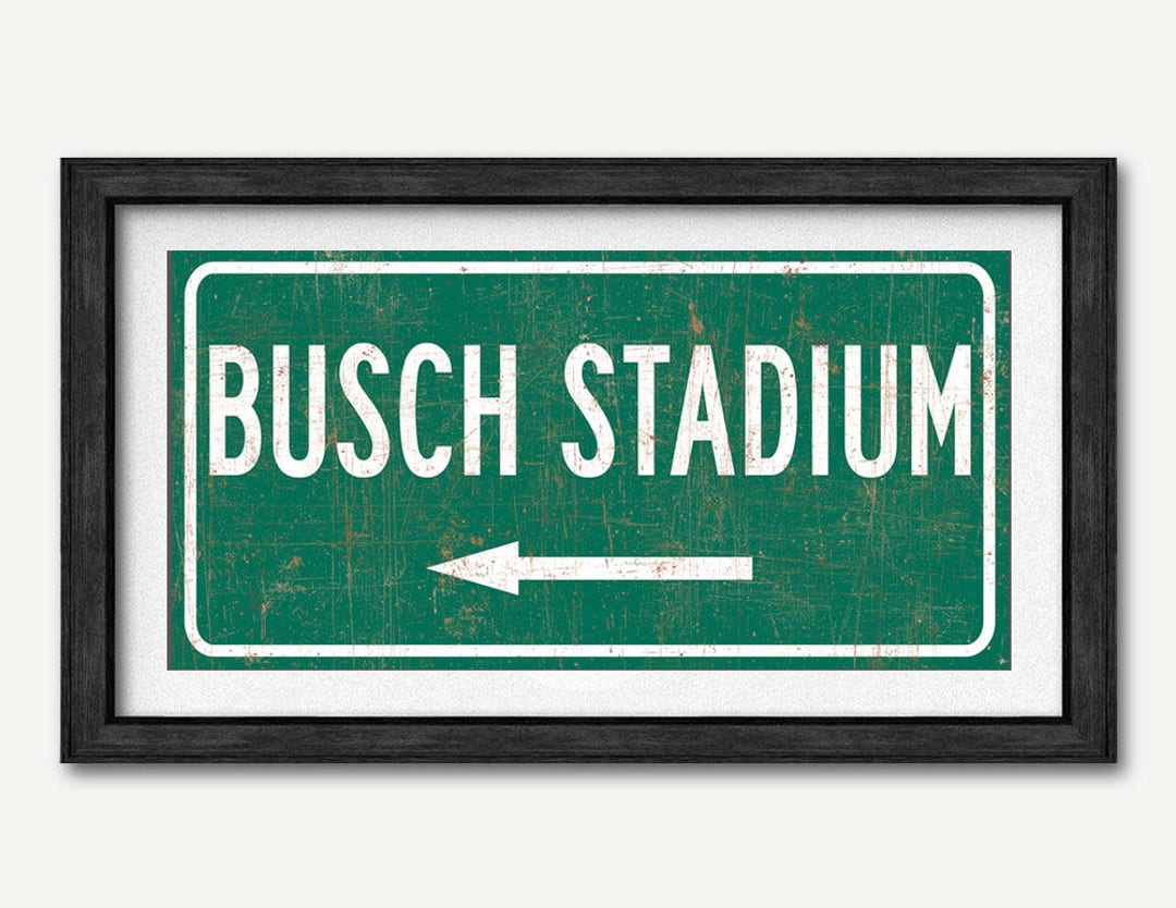 Busch Stadium Sign Art Print: St. Louis Cardinals Baseball Fan Gift - Etsy