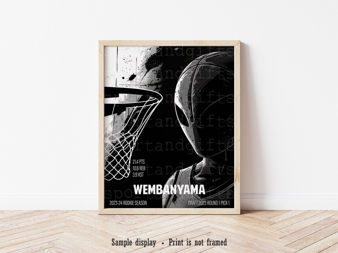 Wemby Alien Art Print: San Antonio Spurs Rookie of the Year - Etsy