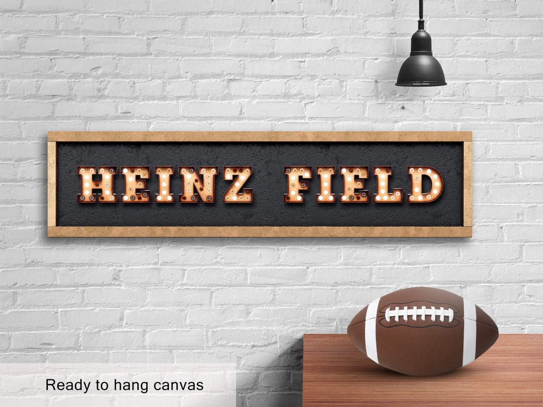Heinz Field Canvas Sign Gift for Pittsburgh Steelers Football Fan ...