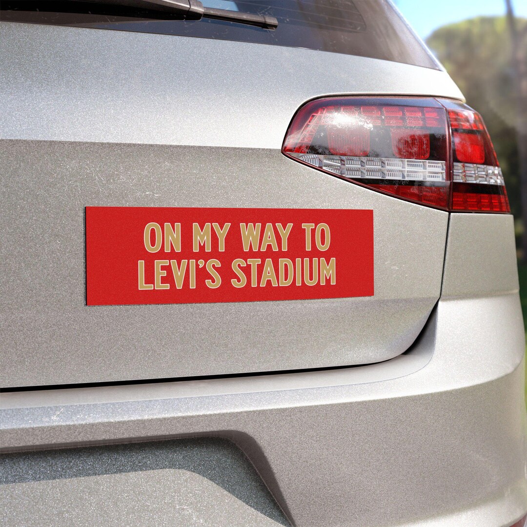 San Francisco 49ers Car Magnet, on My Way to Levi's Stadium, Vehicle ...