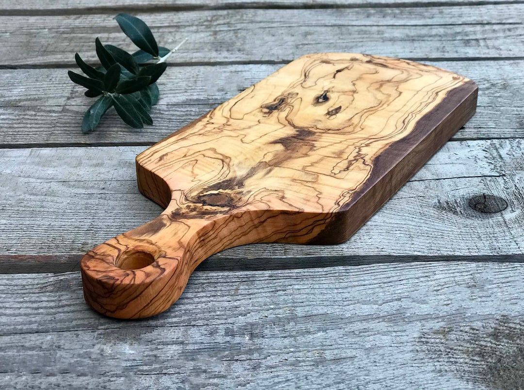 Olive Wood Cheese Board Mini Olive Wood Serving Board - Etsy