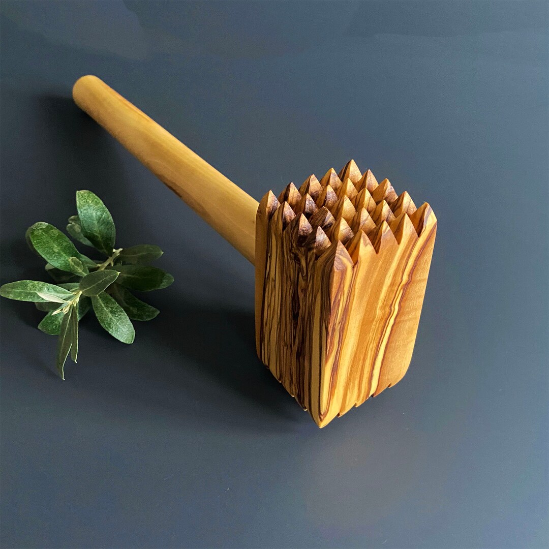 Olive Wood Meat Tenderizer, Olive Wood Meat Mallet - Etsy