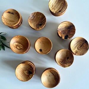 Deformed Olive Wood Mini Bowls in Bulk | Rustic Tiny Dishes | Pinch ...