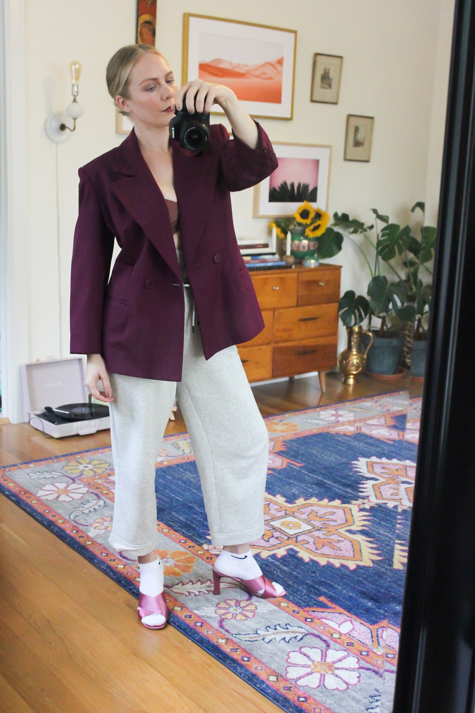 Aubergine Blazer Purple Blazer Vintage Blazer Deep Purple Blazer Eggplant Blazer