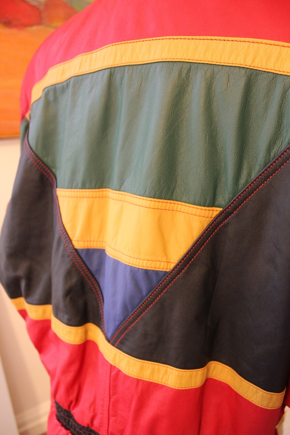 1980s Red Leather Jacket / 80s Red Leather Jacket / 80s - Etsy