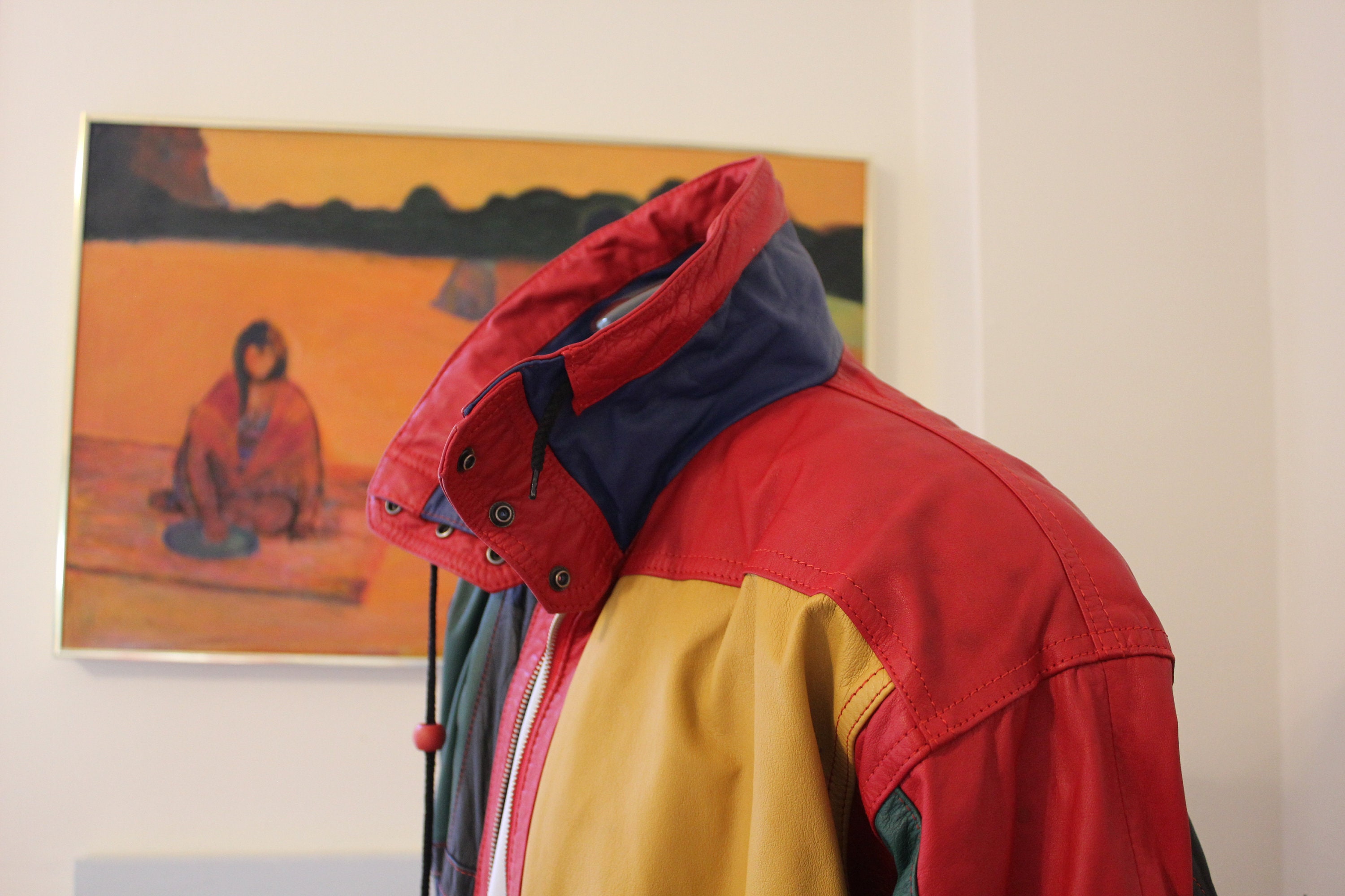 1980s Red Leather Jacket / 80s Red Leather Jacket / 80s - Etsy