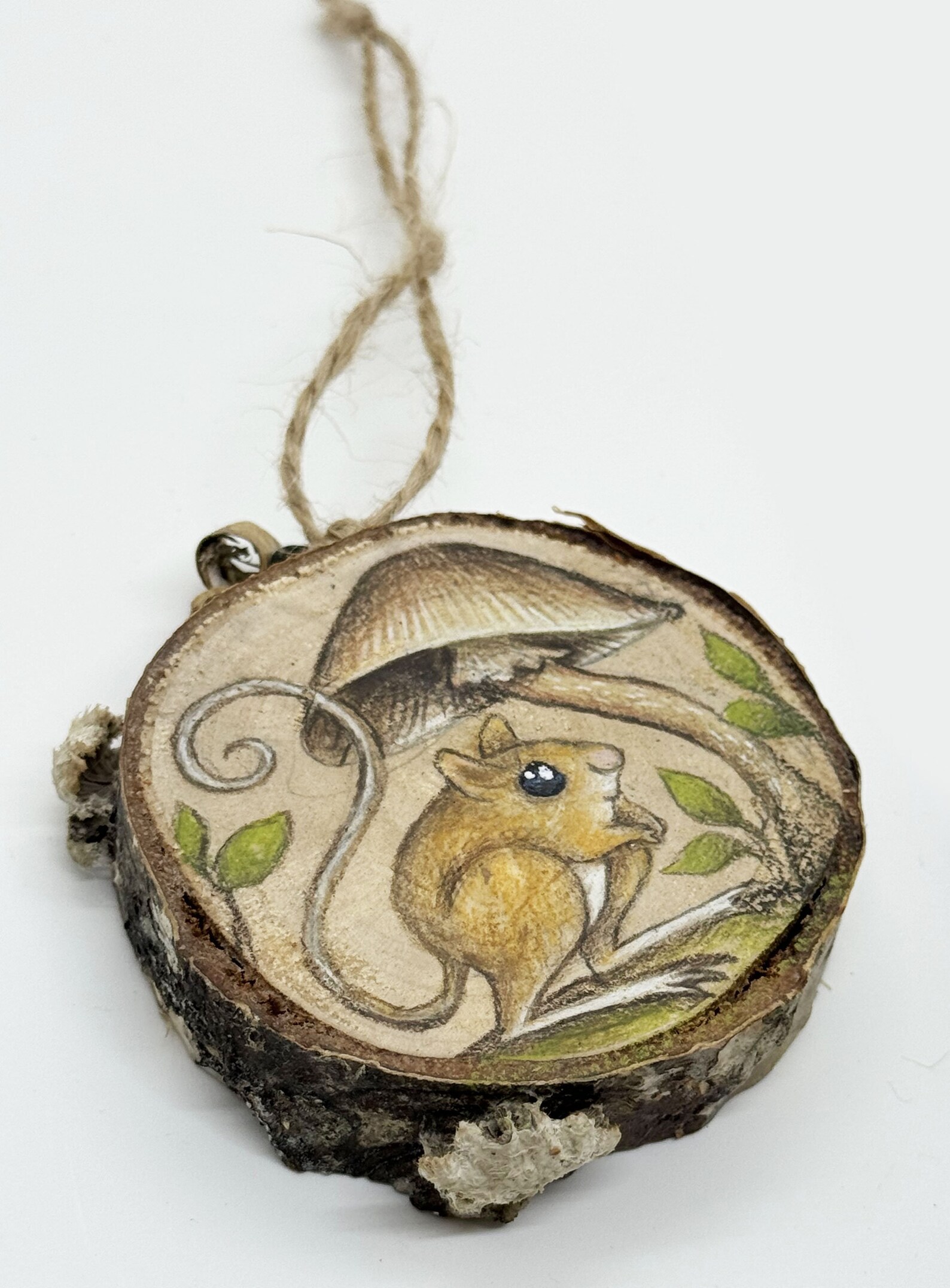 Pacific Jumping Mouse - Original Art on a Birch Slice - Etsy