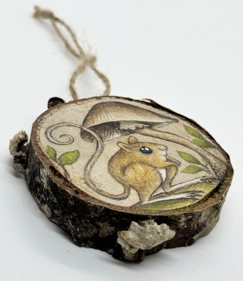 Pacific Jumping Mouse - Original Art on a Birch Slice - Etsy
