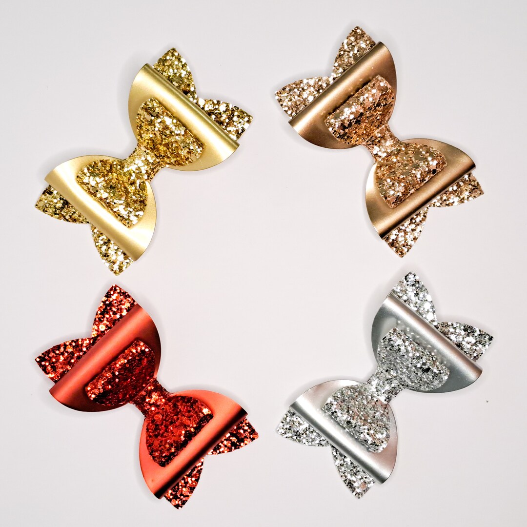 Classic Double Layered Sparkle and Shine Bows - Etsy