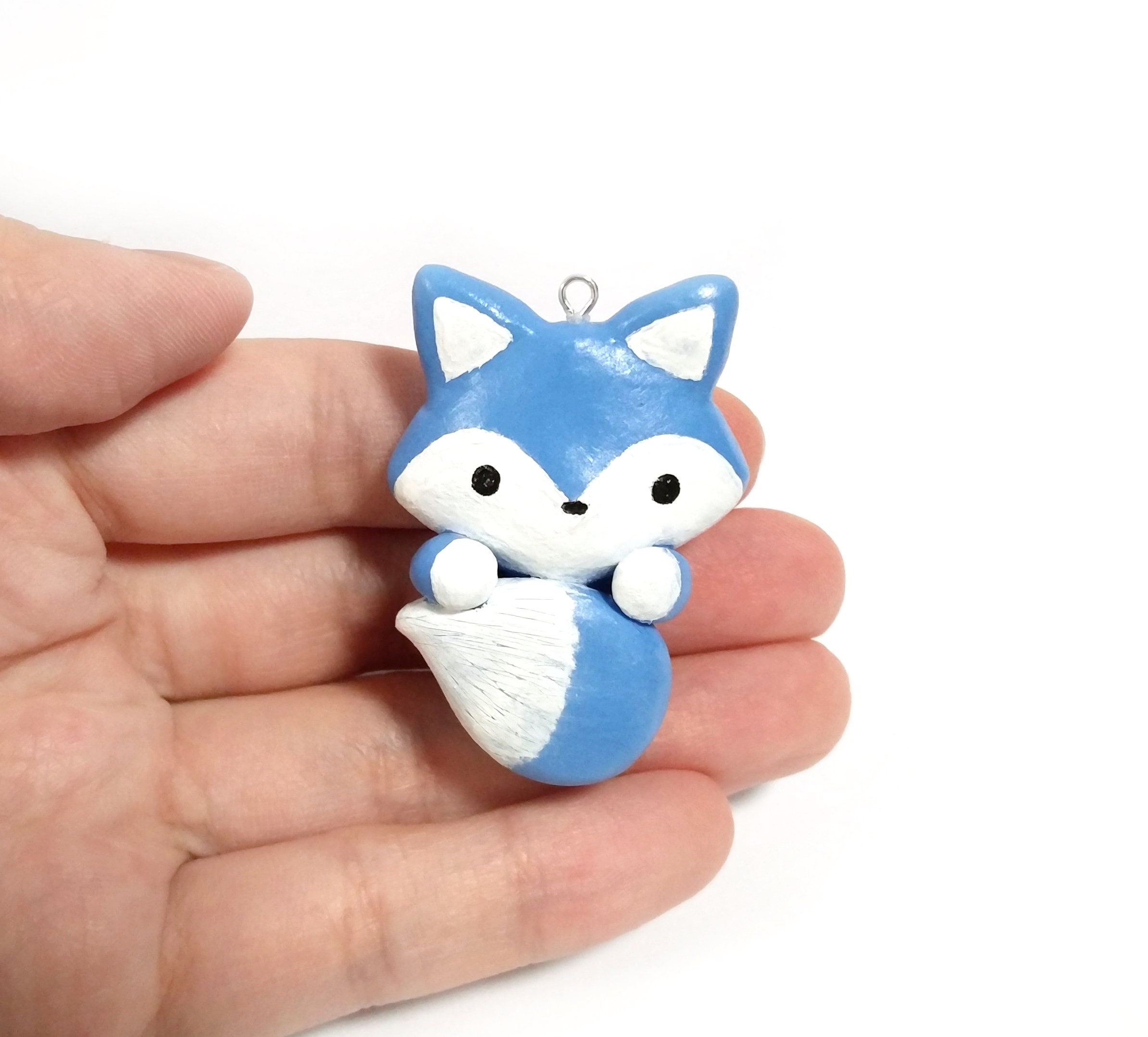 Blue Arctic Fox Blue Wolf Kawaii Fox Cute Wolf Fox | Etsy