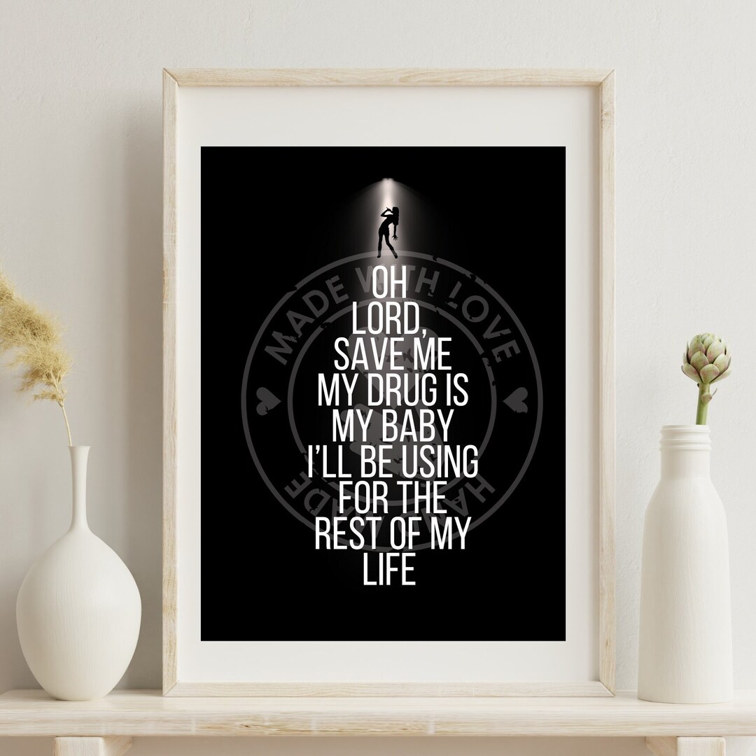 Taylor Swift 'don't Blame Me' Digital Print Poster Inspirational Lyrics ...