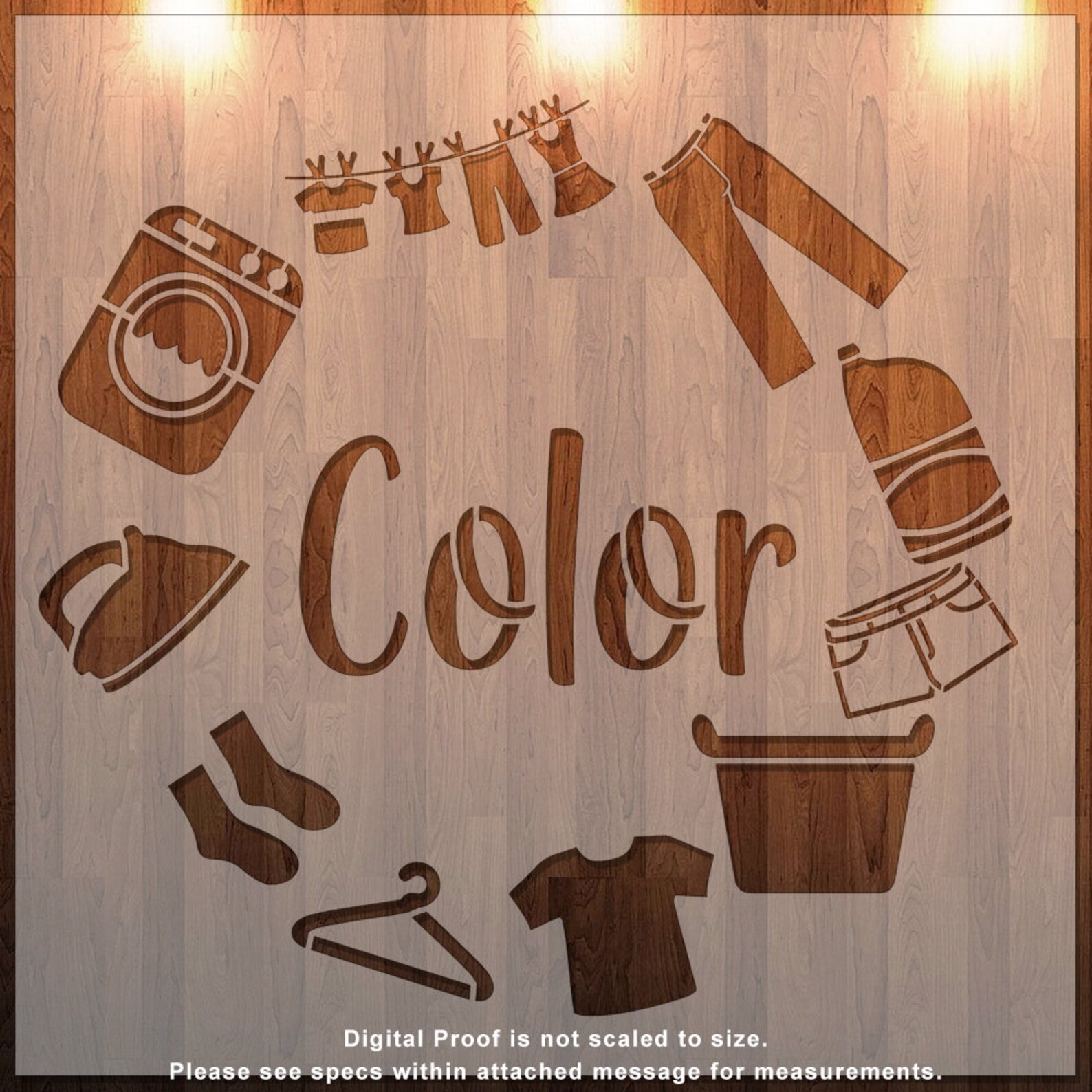 Laundry Color Clothes Washing Stencil Durable Reusable - Etsy