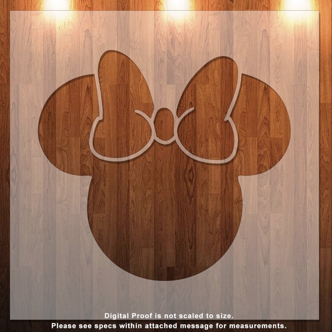 Mouse With Bow, Stencil, Durable, Reusable * - Etsy