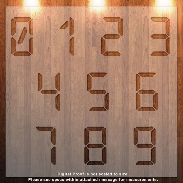 Clock Number Template - Etsy
