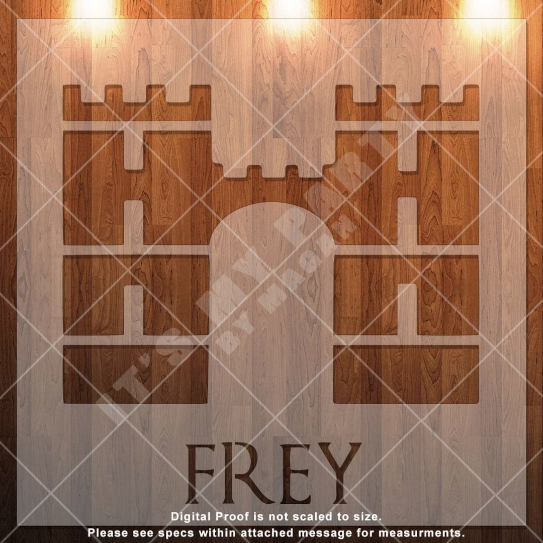 House Frey, GOT, Series Clear Stencil, Durable, Reusable .007 Mil - Etsy