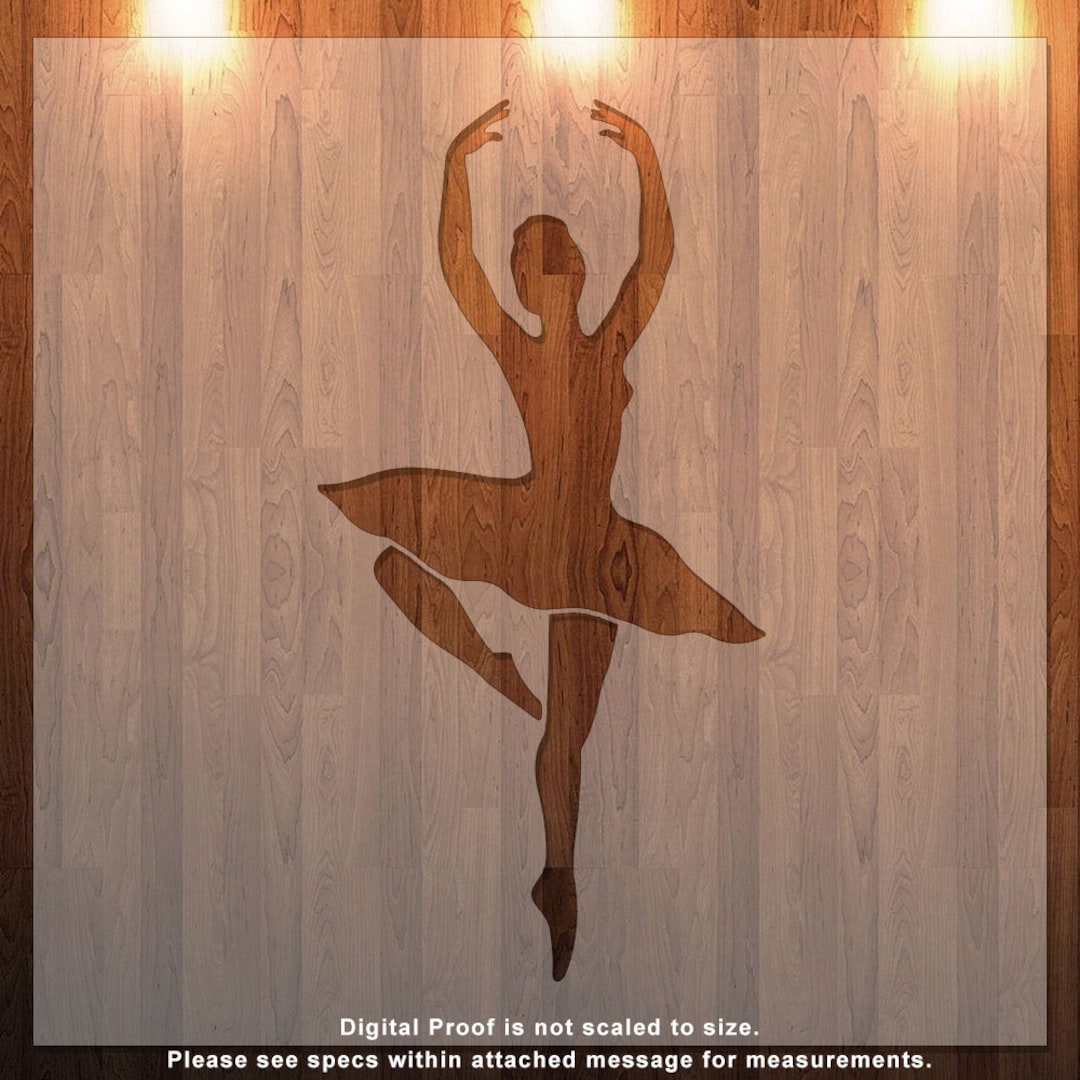 Ballerina Stencil Dancer Stencil, Musical, Performance, Stencil ...
