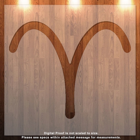 Aries Zodiac Sign Stencil Durable Reusable. | Etsy