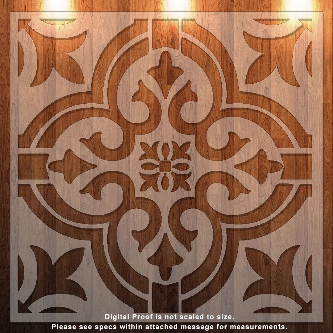 Pattern Tile, Geometric Clear Stencil, Durable, Reusable .007 Mil - Etsy