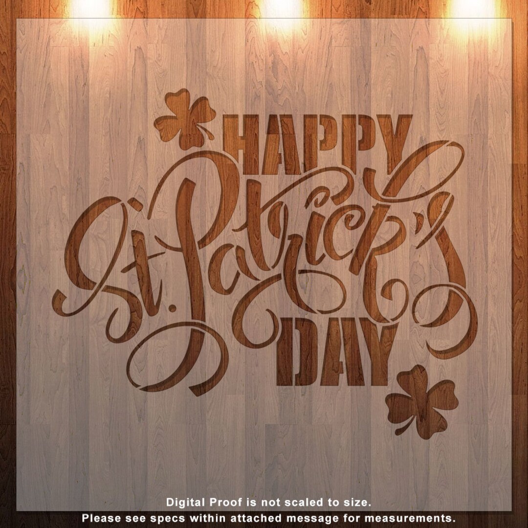 St Patrick's Day, Shamock, Stencil, Cookie Stencil, Durable, Reusable ...