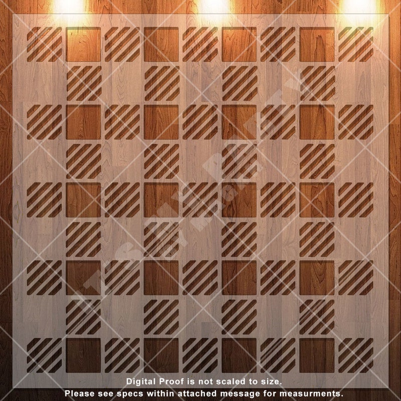 Buffalo Check Stencil - Etsy
