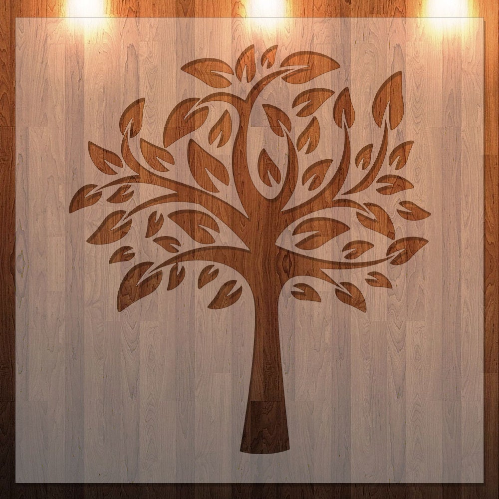 Tree Stencil Tree Stencil Durable Reusable - Etsy