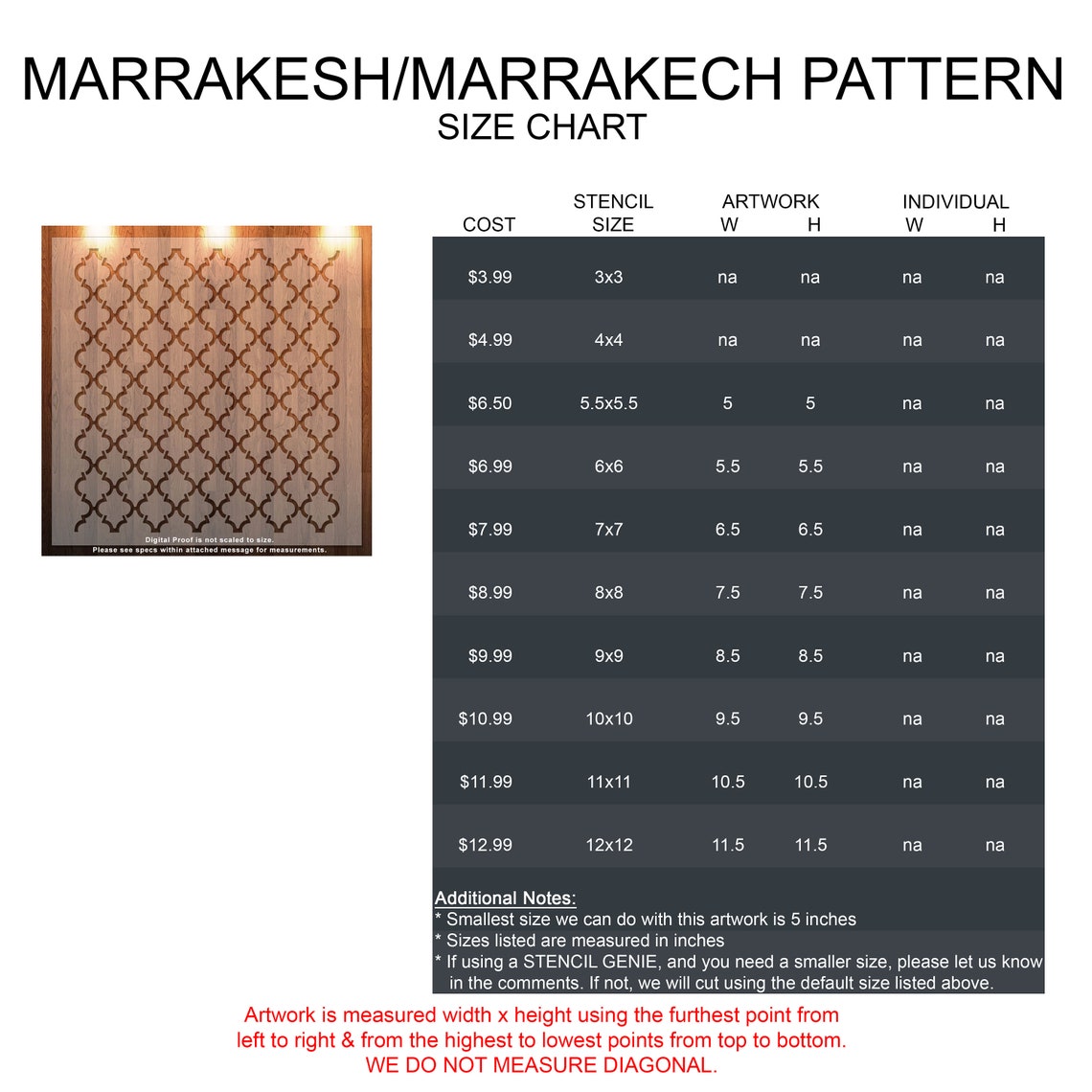 Marrakesh Stencil Marrakech Stencil Pattern Stencil Repeat | Etsy