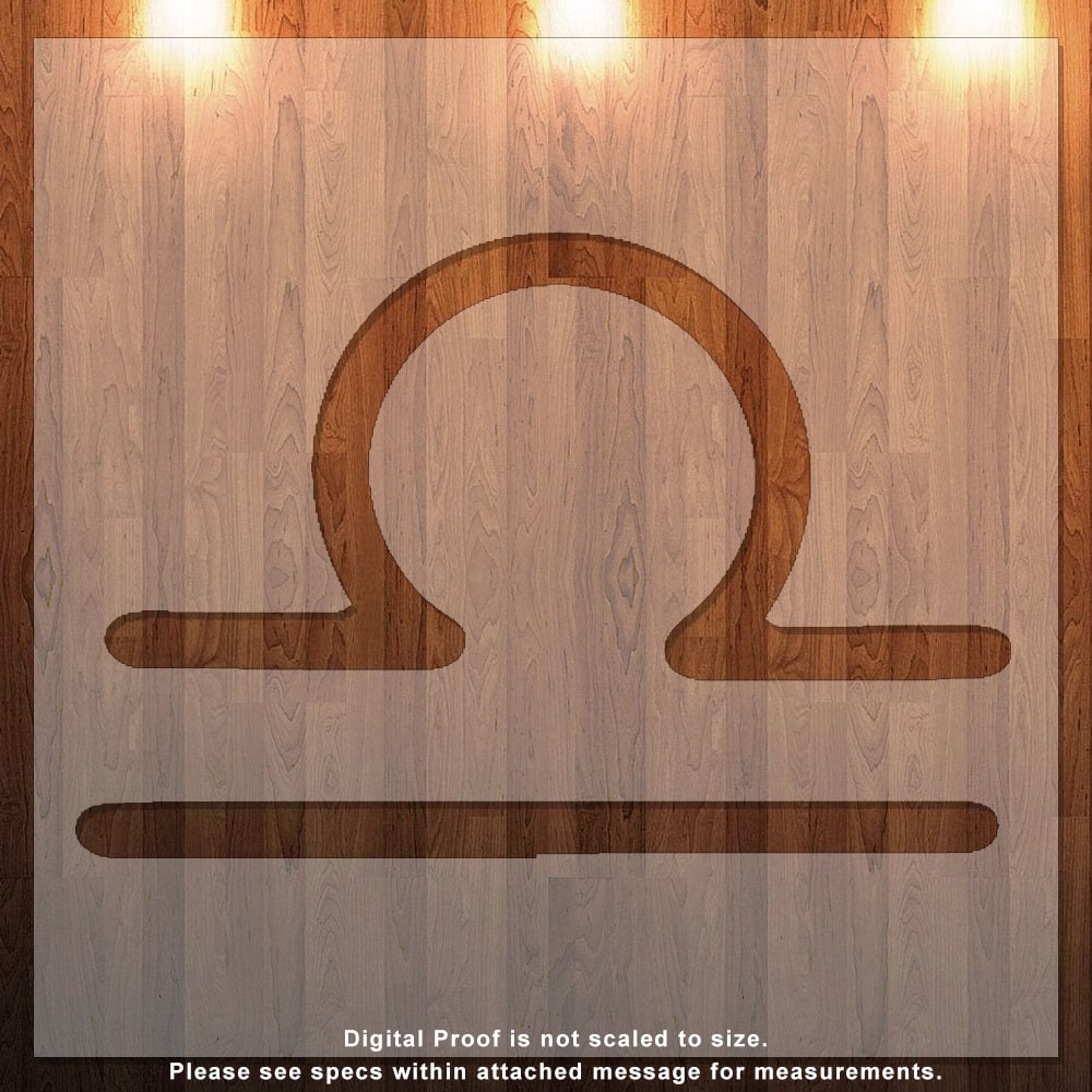 Libra Zodiac Sign Stencil Durable Reusable. | Etsy