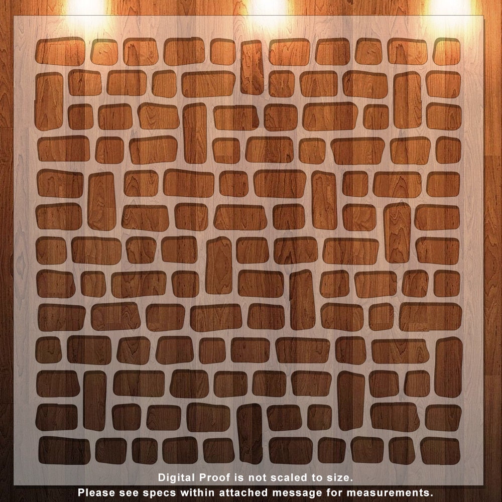 Brick Random Pattern Clear Stencil Durable Reusable .007 Mil - Etsy