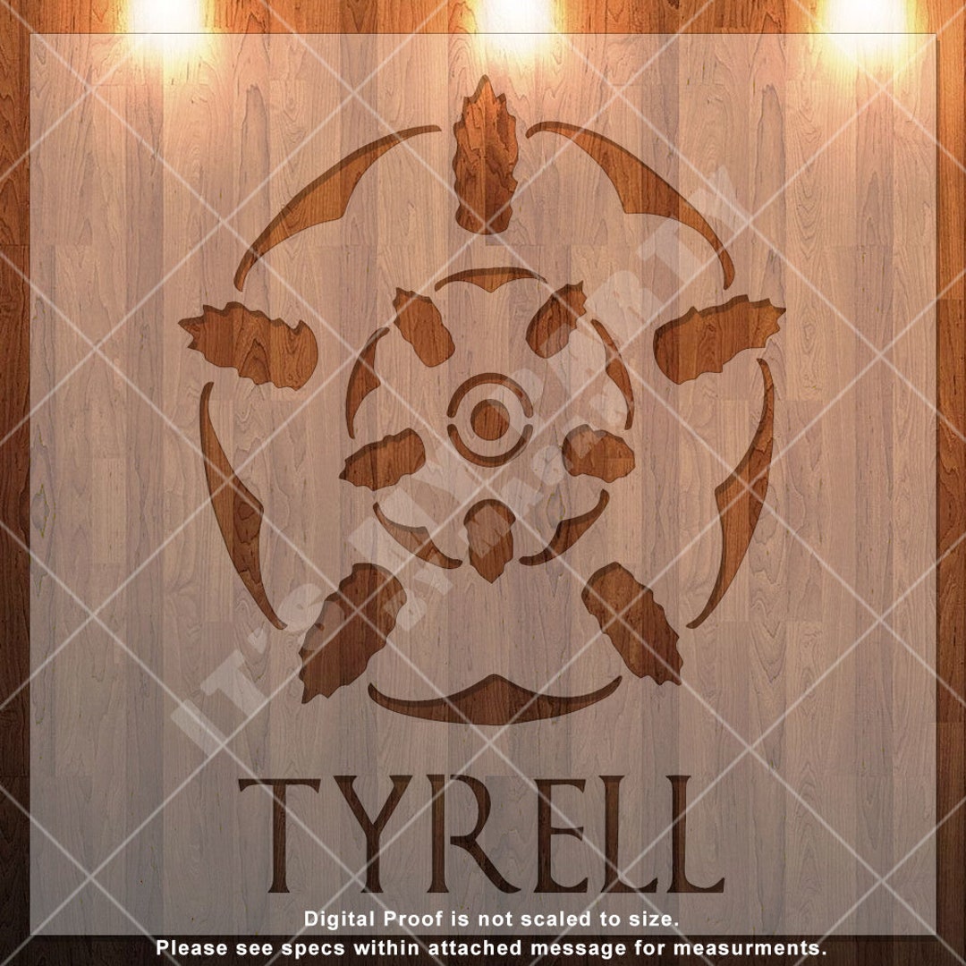 House Tyrell, GOT, Series Clear Stencil, Durable, Reusable .007 Mil - Etsy