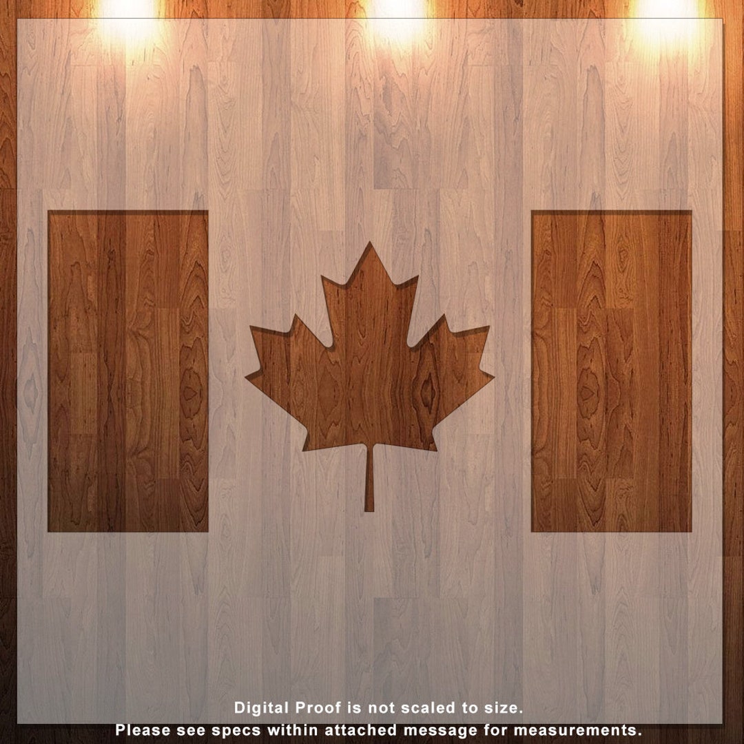Canada Flag, Flag, Canadian, the Maple Leaf, Stencil, Durable, Reusable ...