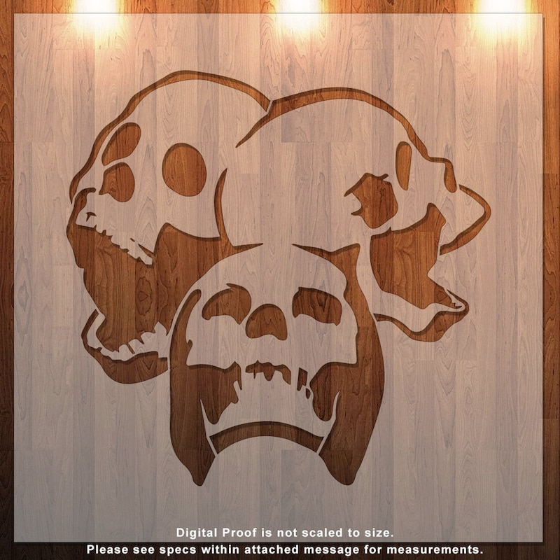 Skull Tattoo Stencil - Etsy