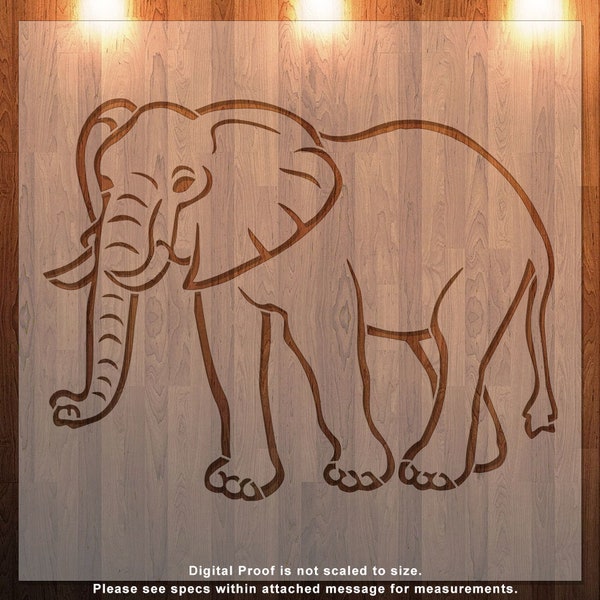 Elephant Stencil - Etsy