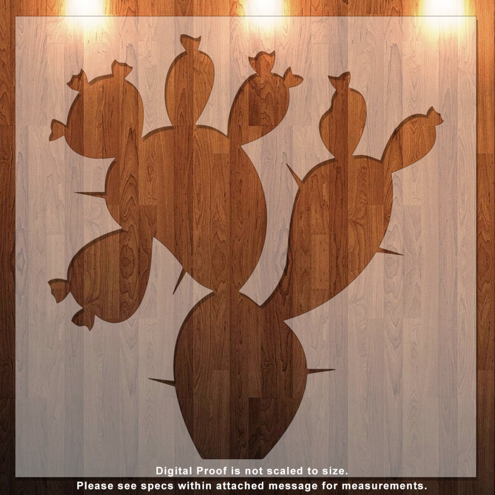 Cactus Desert Cactus Stencil Stencil Durable Reusable - Etsy