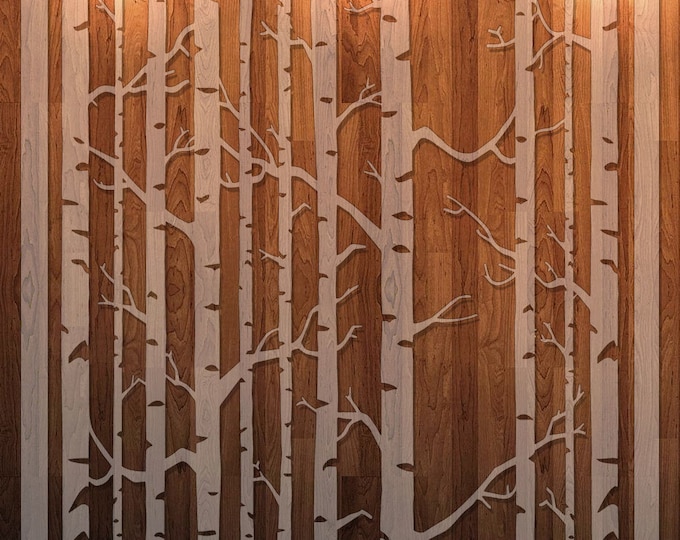 Tree Design Stencil, Reusable Tree Design Stencil, Art Stencil, DIY ...