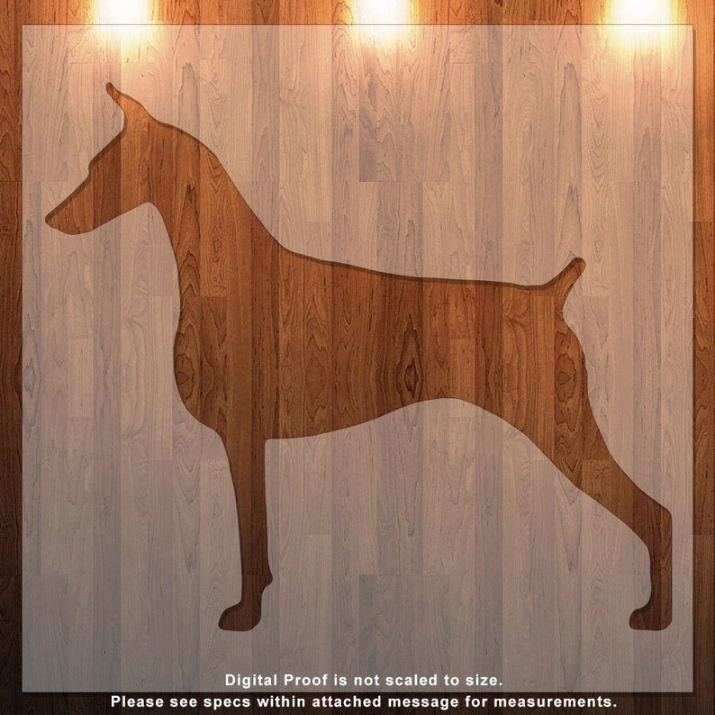 Dobermann Doberman Stencil Dog Puppy Pup Stencil - Etsy