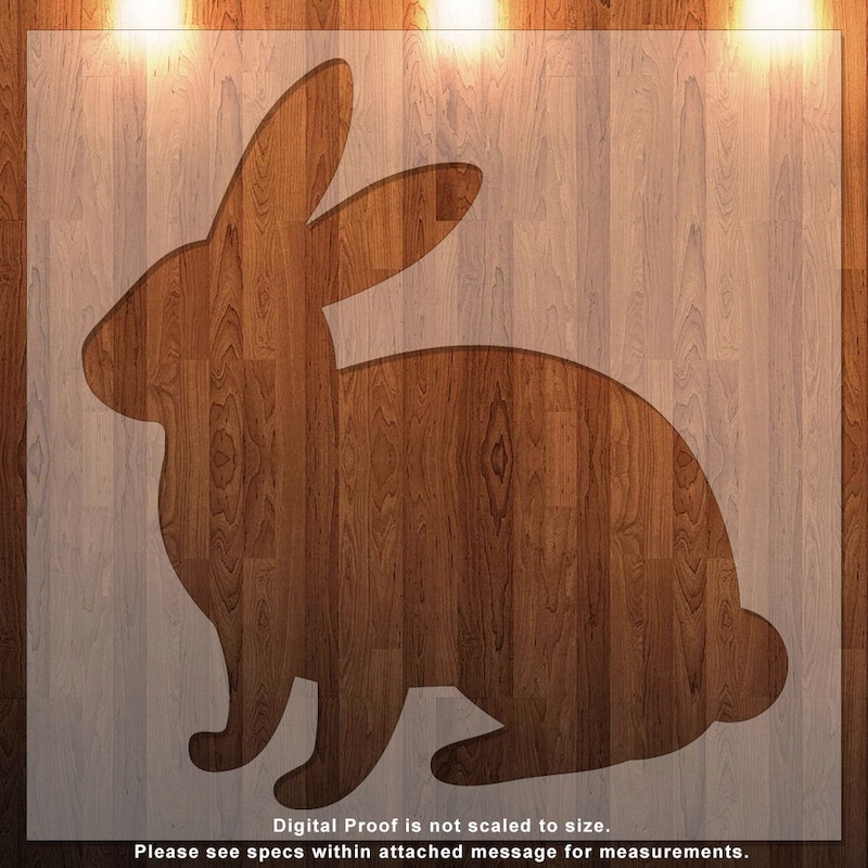 Rabbit Stencil - Etsy