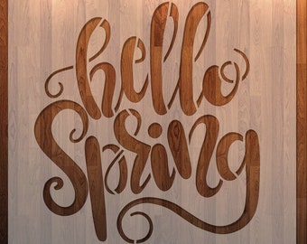 Stencil, Reusable Lavender Stencil Sheet, Wild Flower Stencil, Spring ...