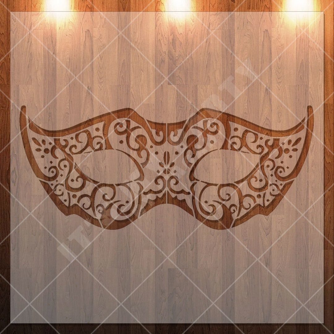 Mask, Mardi Gras, Stencil, Durable, Reusable - Etsy