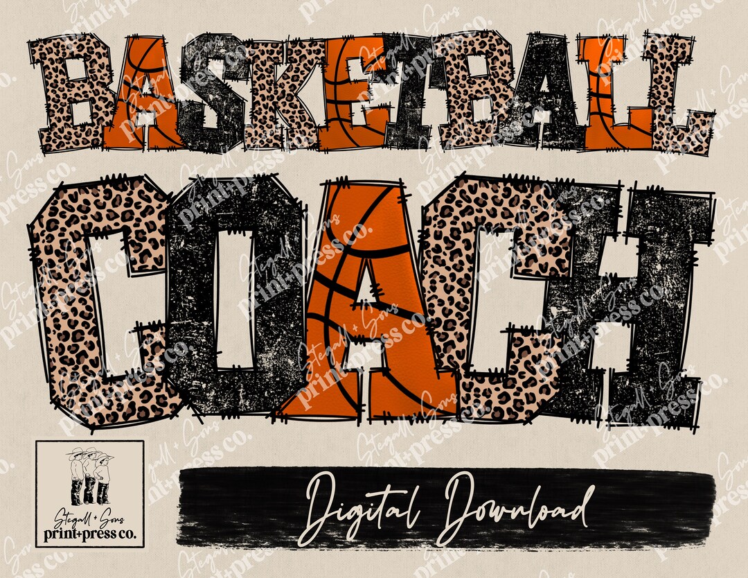 BASKETBALL COACH Sublimation Design Download Sublimation Design Coach ...