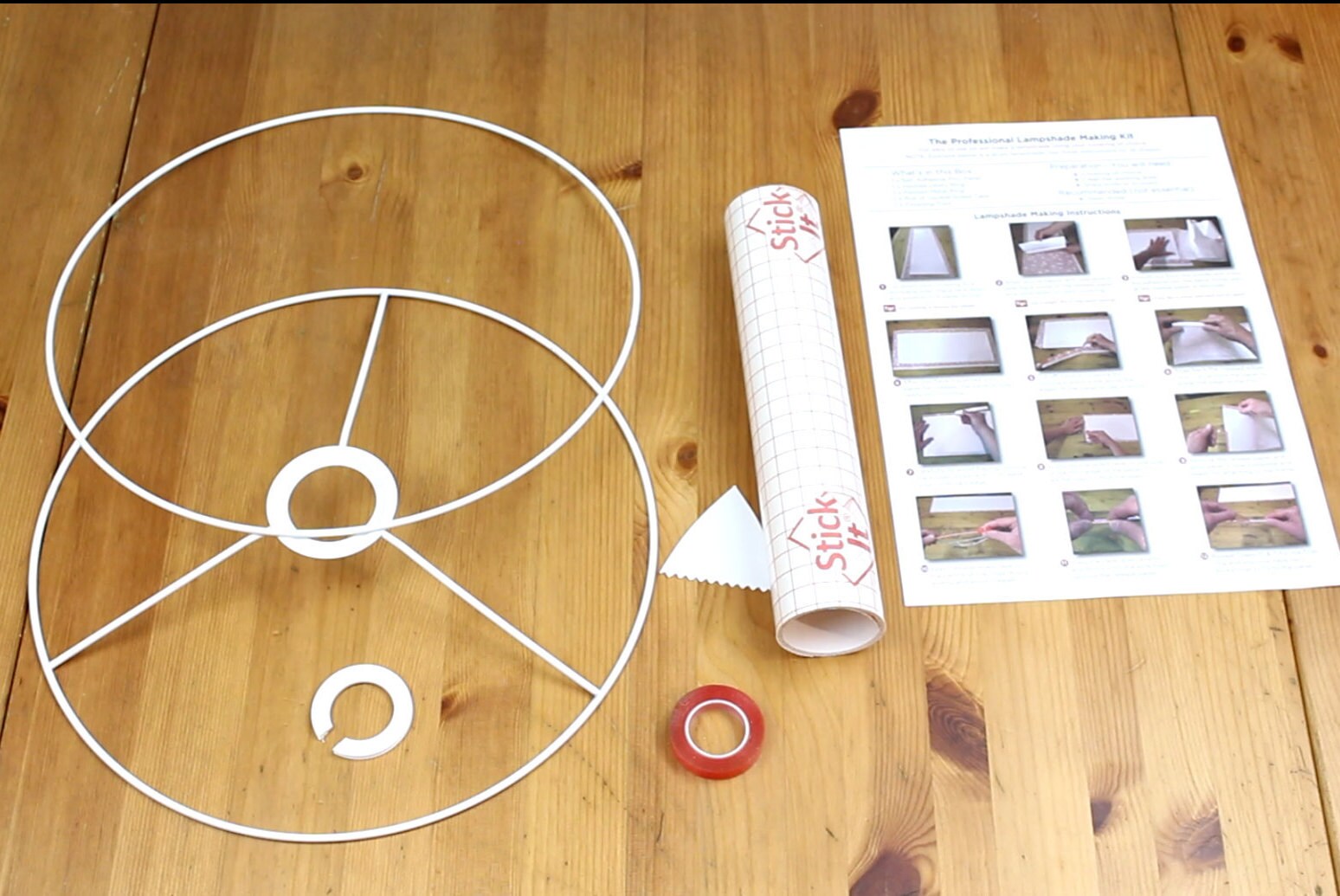 Lampshade Making Kits 20cm to 30cm - Drum Lampshade Kit - Make Your Own ...